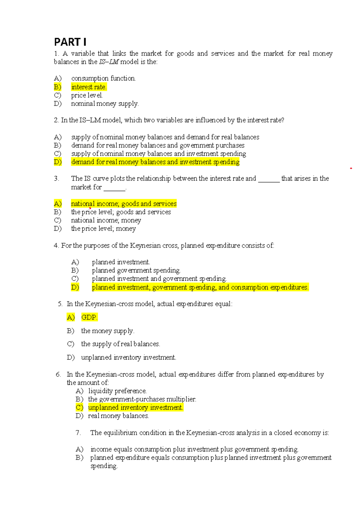 Chapter 7: IS-LM Model Explained - Macroeconomics Guide - Studocu