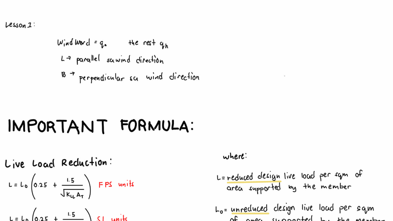 Lesson 1: Wind Load Calculations and Design Principles (2025) - Studocu