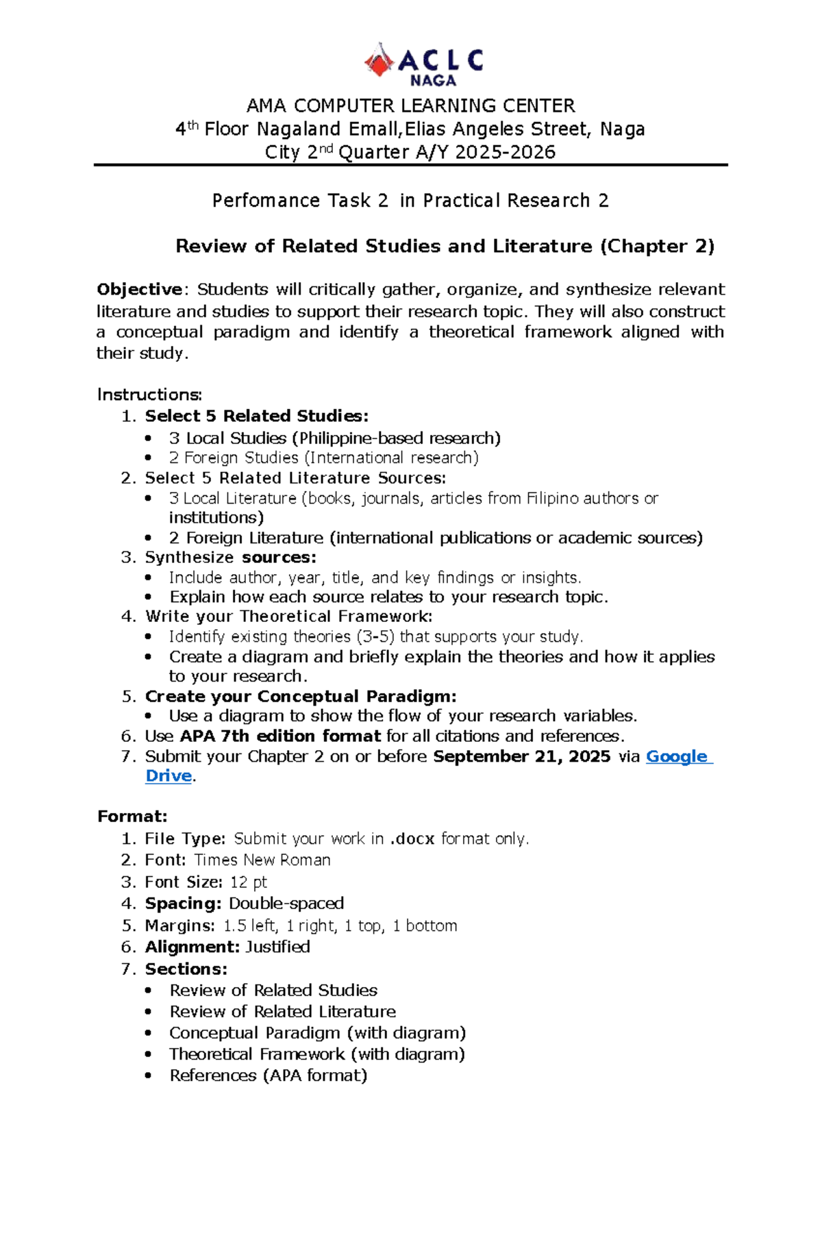 2Q-PT2-IN-PR2 Chapter 2: Review of Related Studies & Literature - Studocu