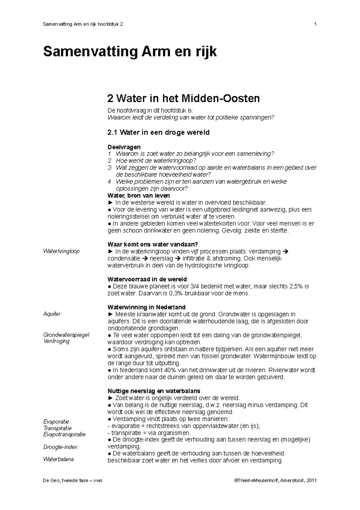 Aantekeningen Aardrijkskunde H1 en H2: Schaalniveaus en Dimensies ...