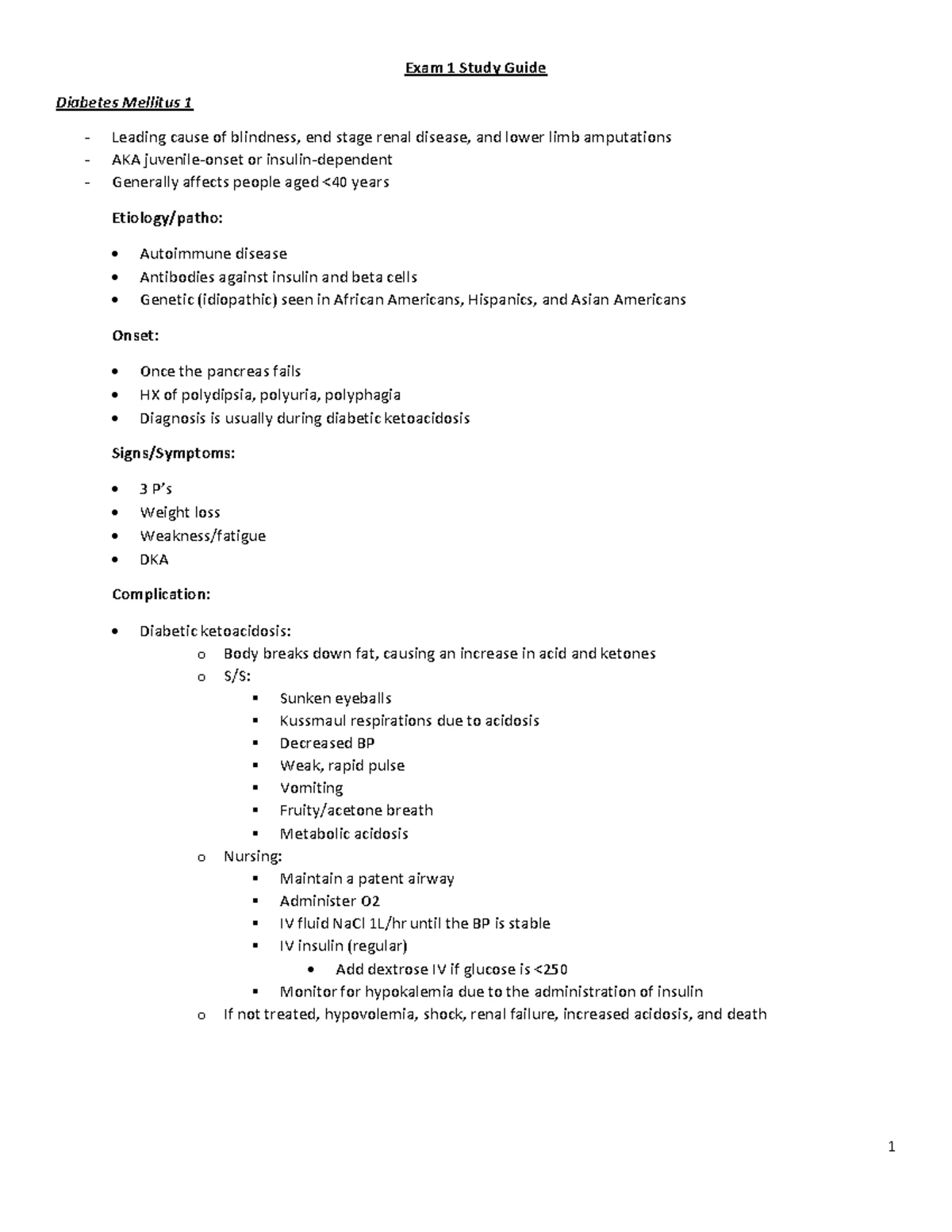 Neuro Quiz Study Guide - Summary for Adult Health II - Studocu