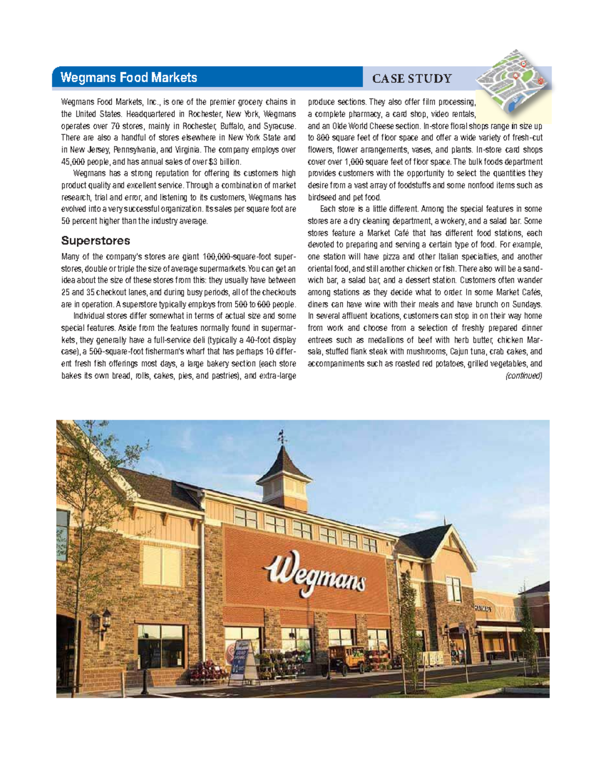 2025 04 Case Study: Wegmans Food Markets Overview and Operations - Studocu
