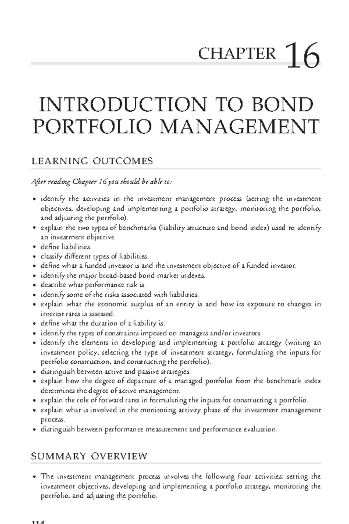 C16r - Chapter 16: Bond Portfolio Management Overview and Learning ...