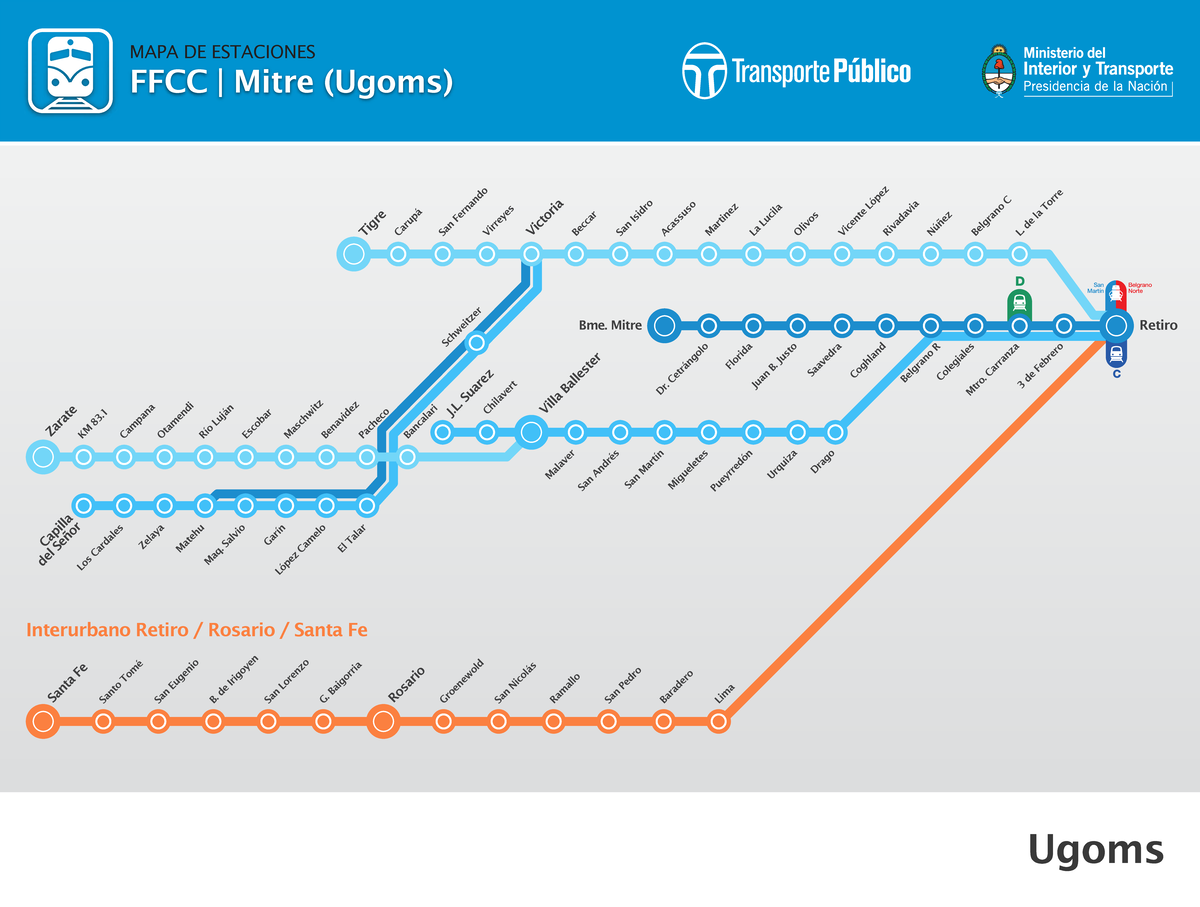Mapa de Estaciones FFCC Mitre - Llegar a Tigre - Studocu