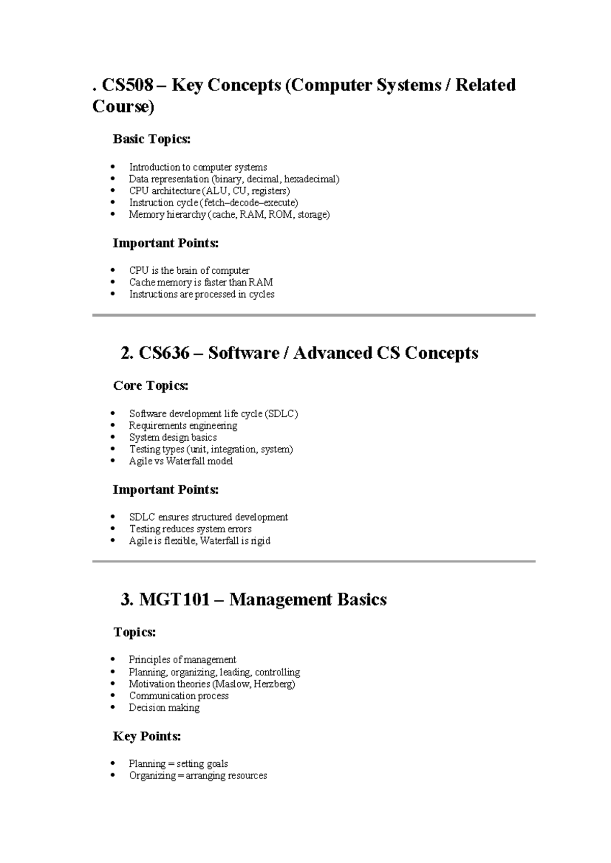 CS508 Midterm Study Guide: Key Concepts in Computer Systems - Studocu