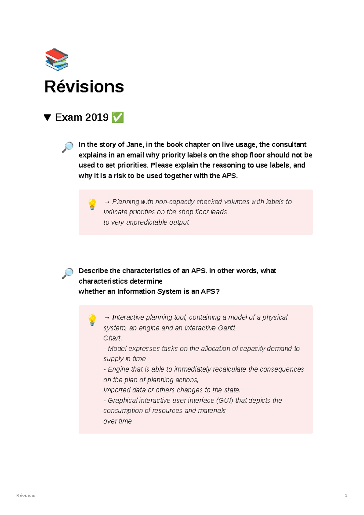 1CM150 - Final Exam Recap: Key Insights from Past Exams - Studeersnel