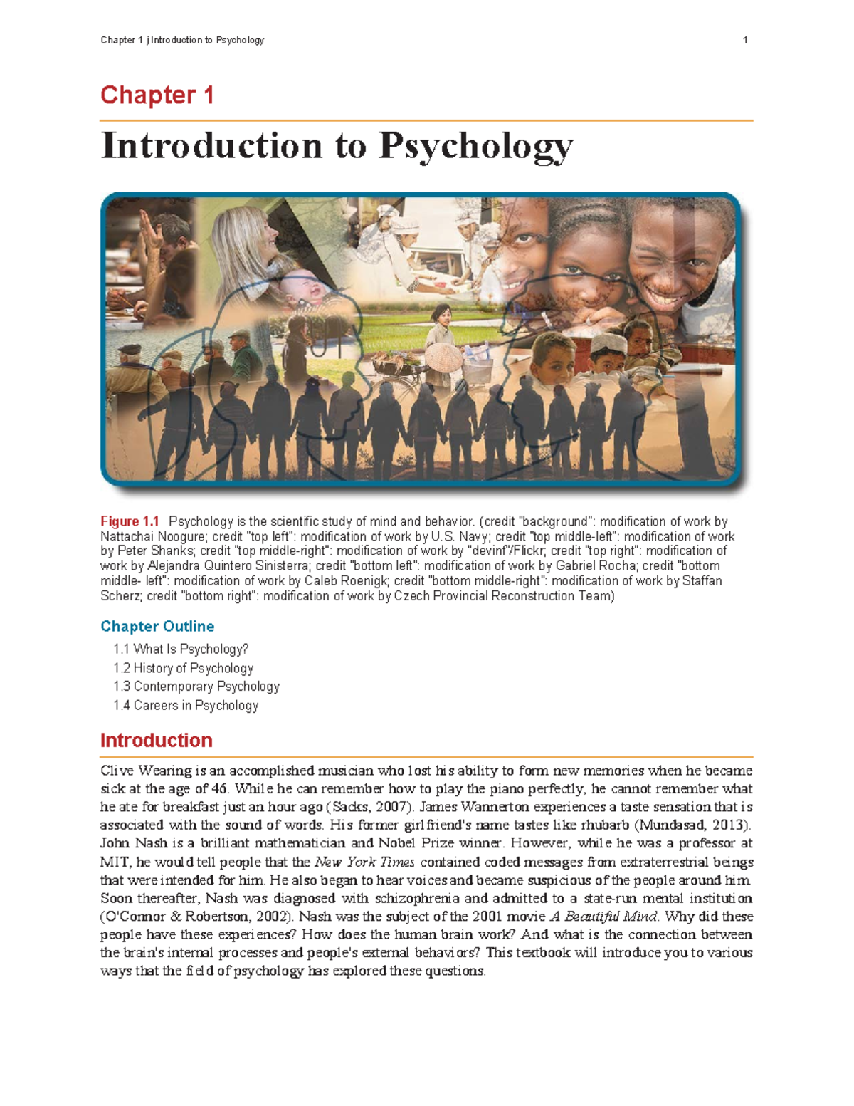 Chapter 1: Introduction to Psychology (PSY 101) - Exploring Mind and ...