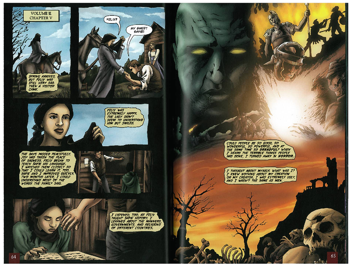 Frankenstein Graphic Novel Excerpt: Chapters 13-14 Analysis - Studocu