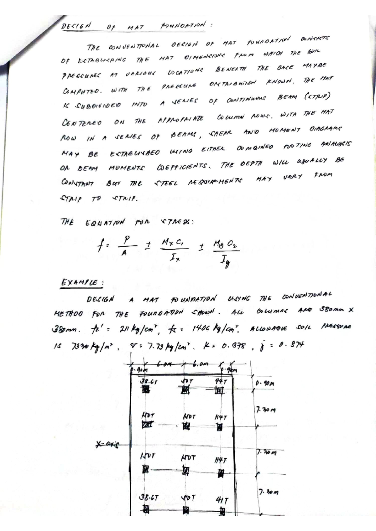 Conventional Design of Mat Foundation (ENG 801) - Studocu