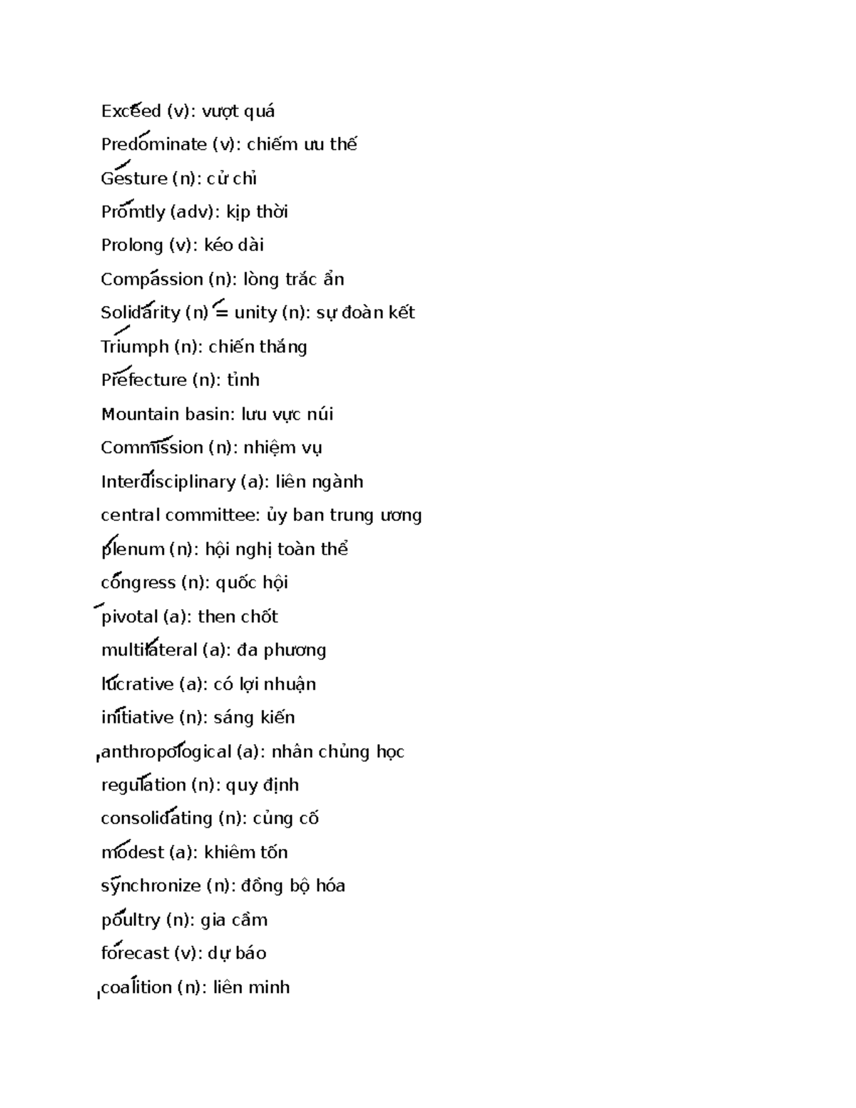 Exceed Vocabulary List for MATH TERMS and More - Studocu