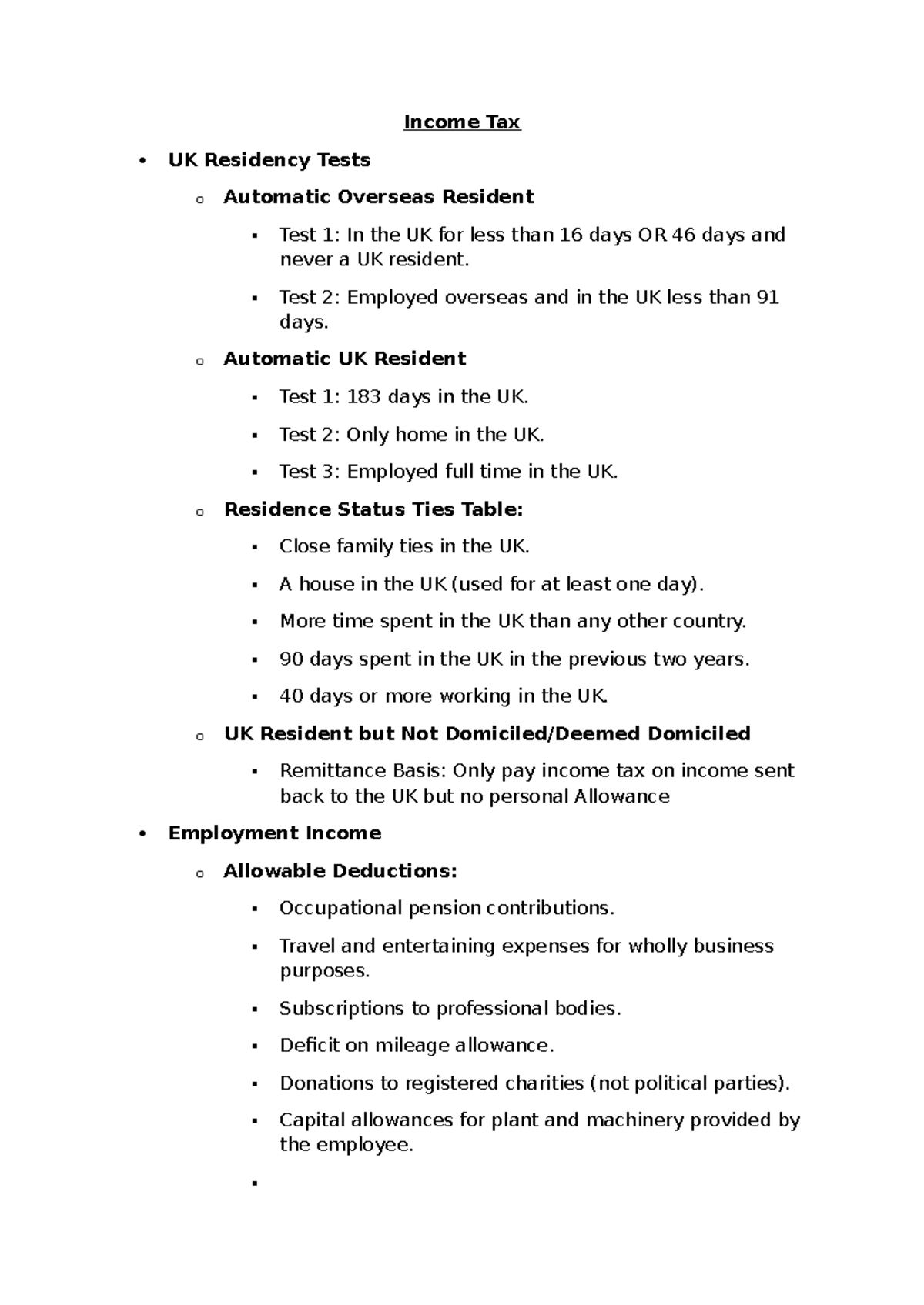 Advanced Taxation Notes (Course Code: ATX101) 2024-25 - Studocu