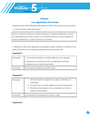 Modulo 2, Semana 2, Actividad 4 - Unidad II. Leer y escribir para aprender Actividad Integradora ...