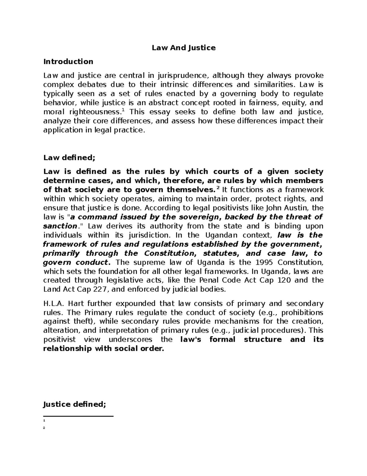 Law & Justice: Analyzing Their Intricacies in Uganda's Legal System ...