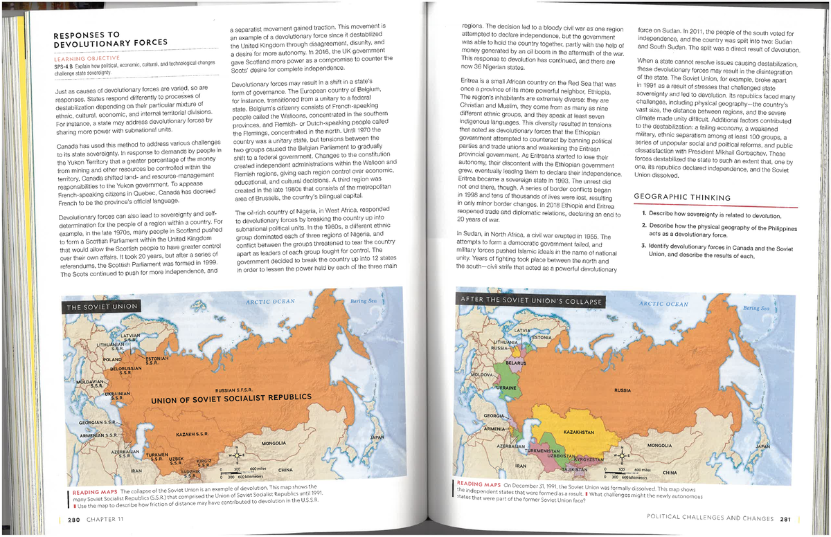 Responses to Devolutionary Forces: Political, Economic, and Cultural ...
