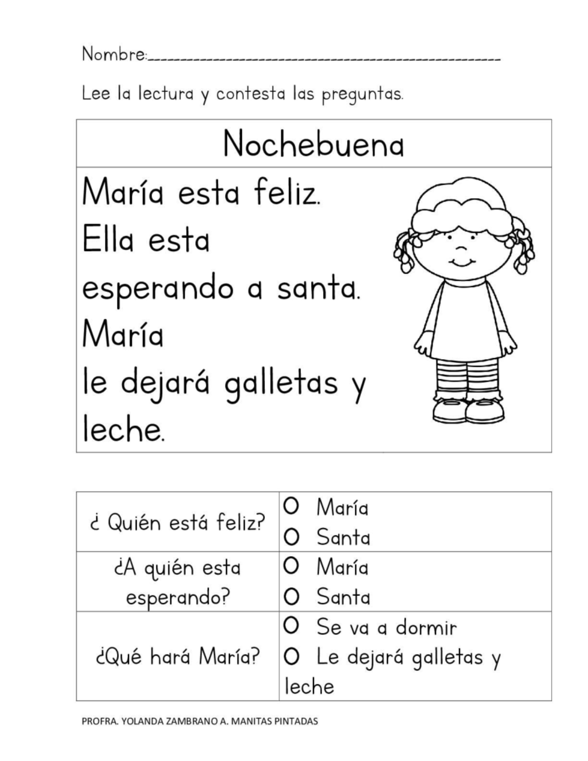 60 Textos Sencillos de Comprensión Lectora - PROFRA. YOLANDA ZAMBRANO ...