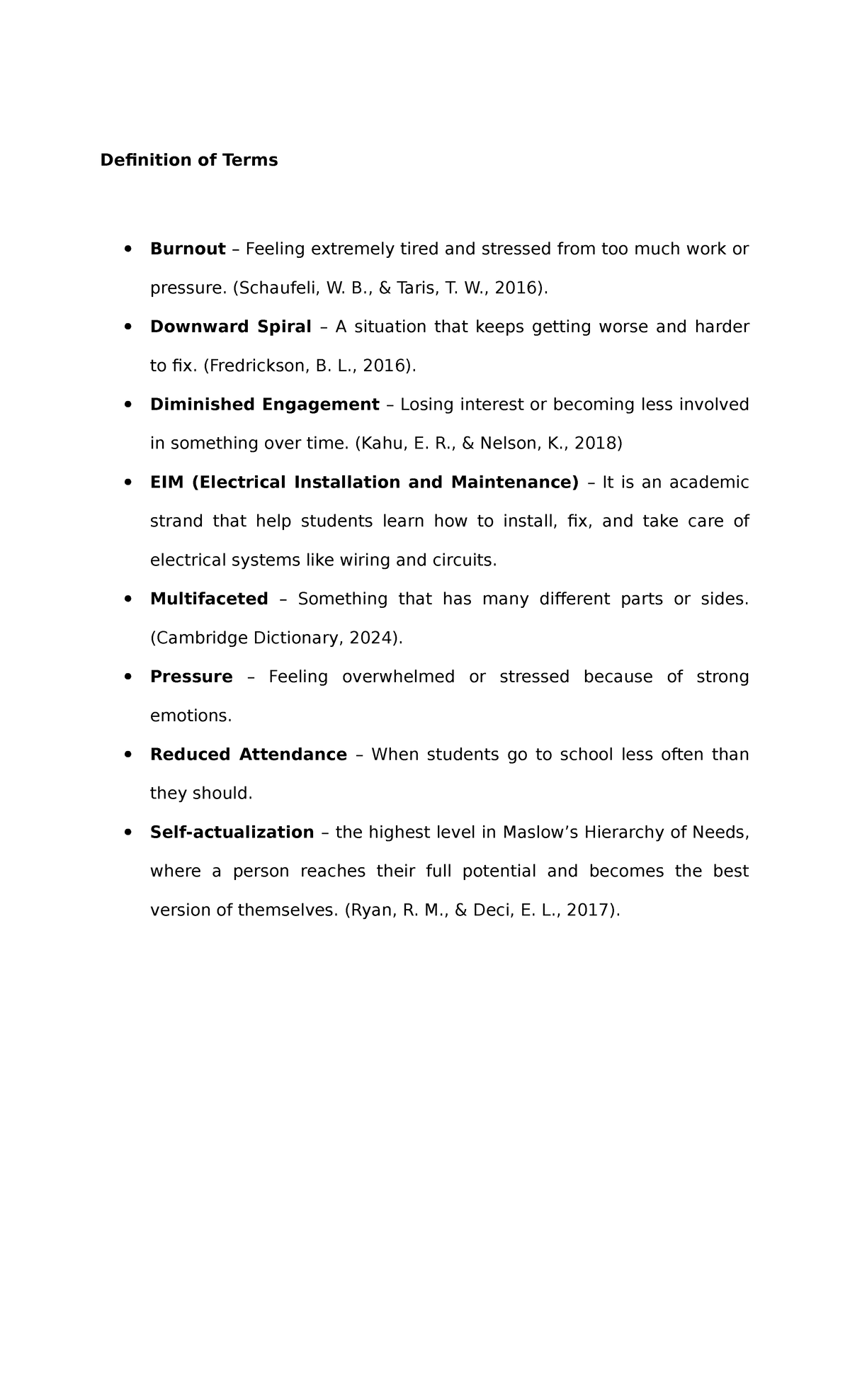 Definition of Terms: Key Concepts in EIM (Electrical Installation and ...