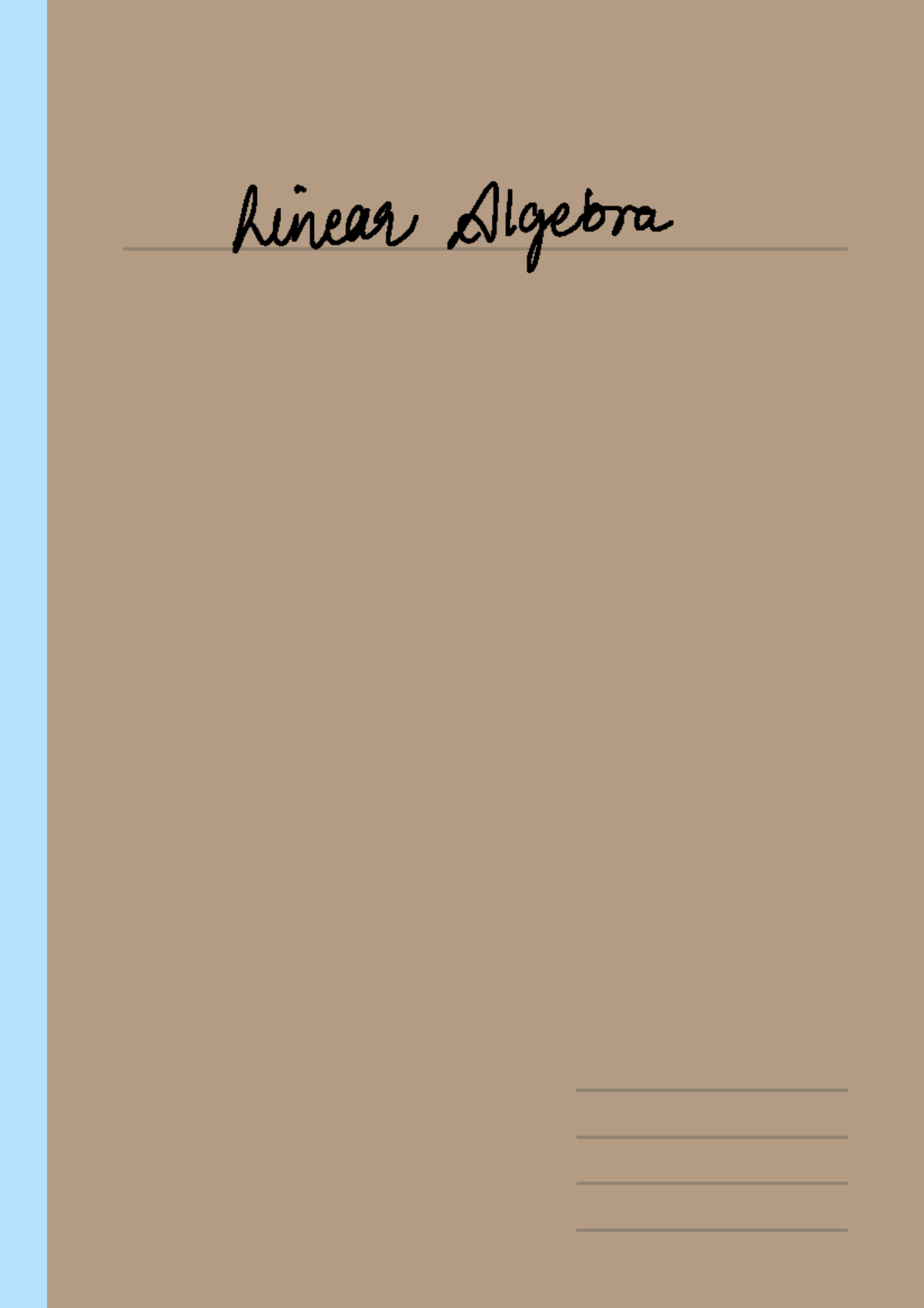 Linear Algebra Chapters 1-3 Overview and Key Concepts - Studocu