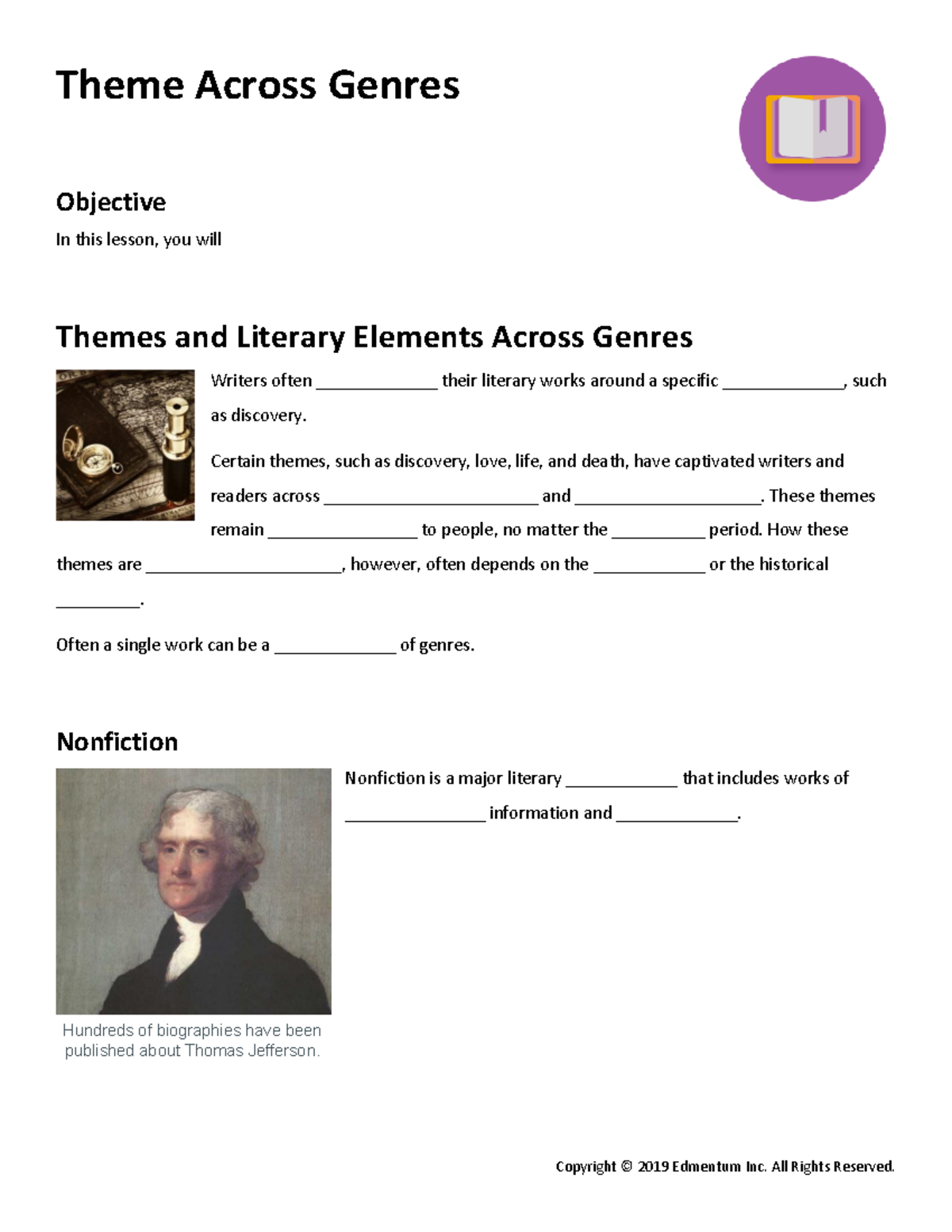 Guided Notes - Analyzing Themes in Various Literary Genres - Studocu