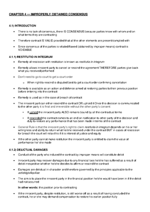 Contract Law Unit 6-10 - Contract Law Unit 6 Pacta de contrahendo( Agreement to agree) A pactum ...
