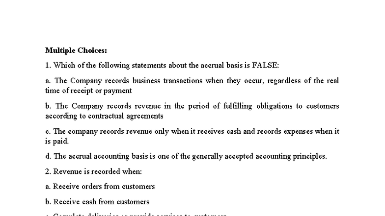 EX 4: Adjusting Entries & Accrual Accounting Concepts - Studocu