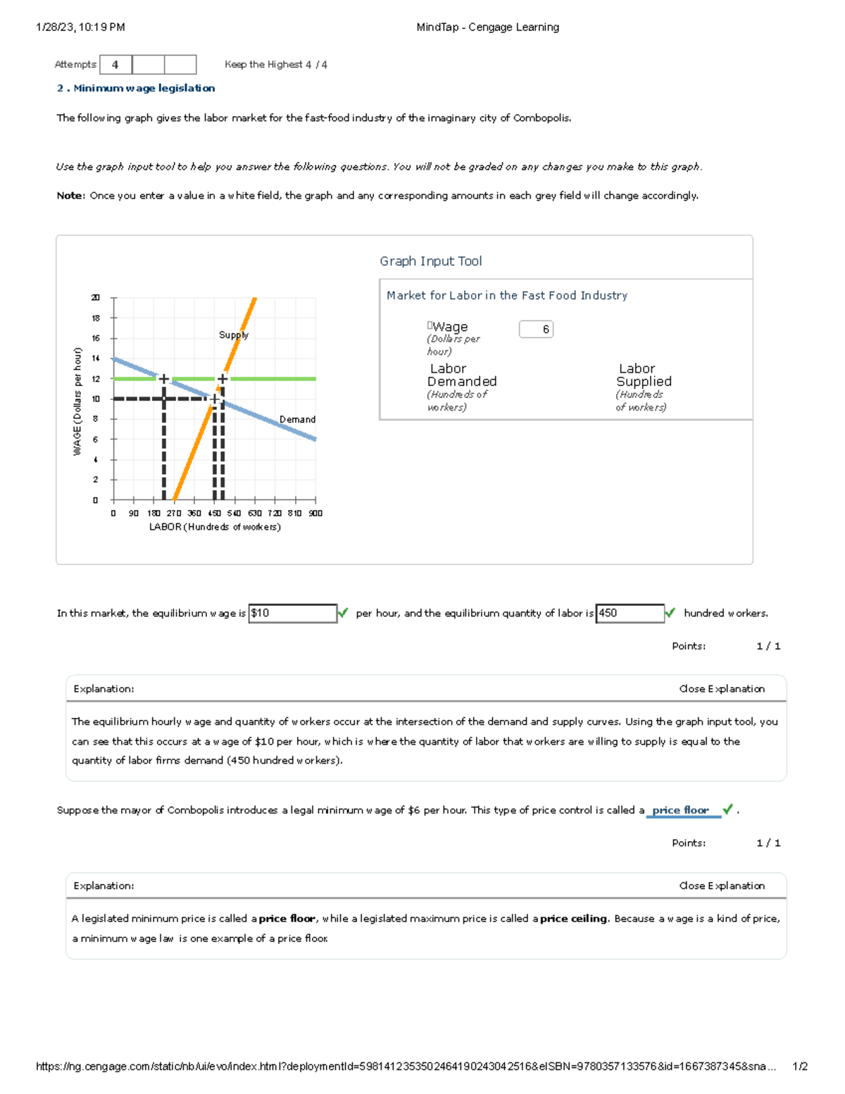 Quiz 4-1: Understanding Minimum Wage Legislation in Labor Markets - Studocu