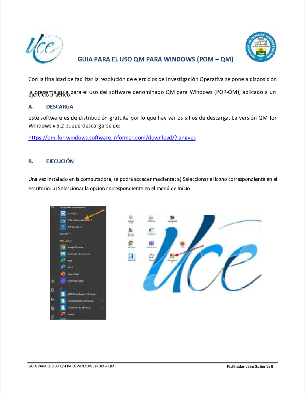 Guía para Uso de QM en Windows para Investigación Operativa (POM-QM ...