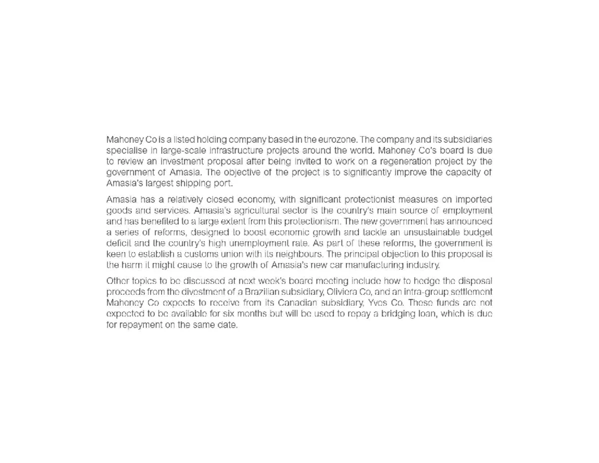 ACCA-AFM questions and answers Mar-Jun 2024 - (a) Explain why countries ...