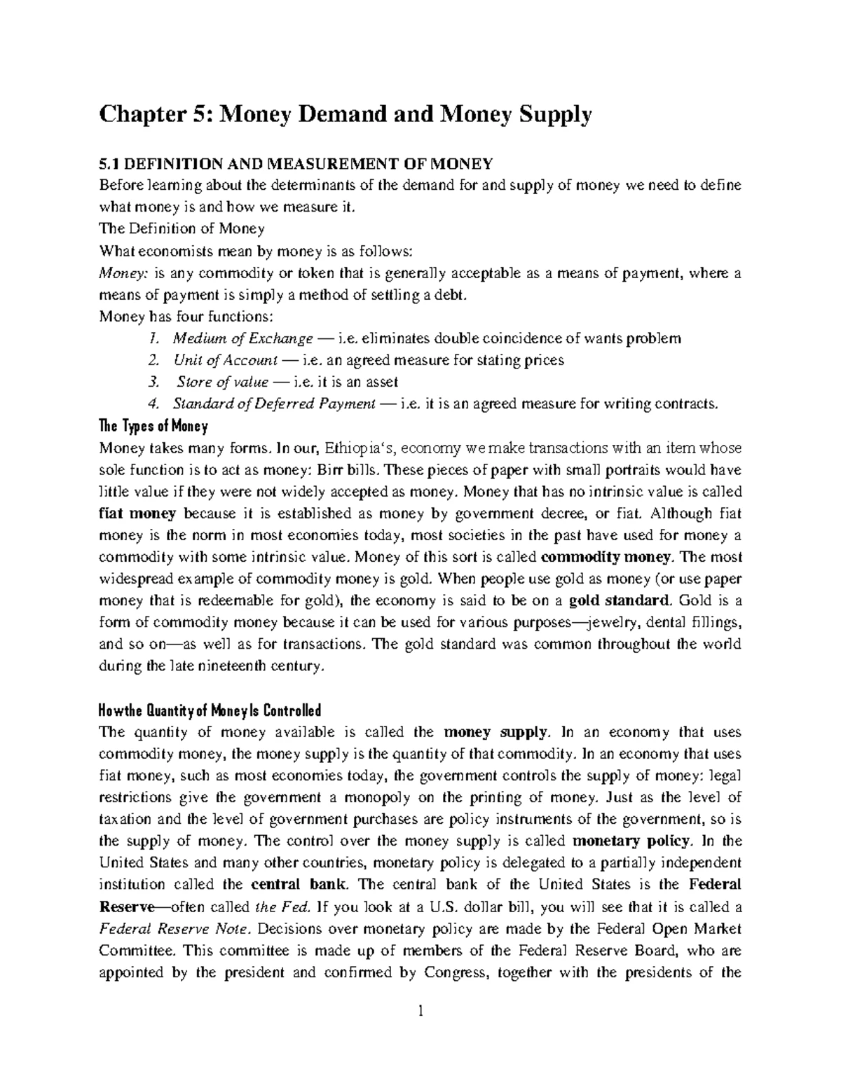Macr Chapter 1 - Macroeconomics - Chapter one The State of ...