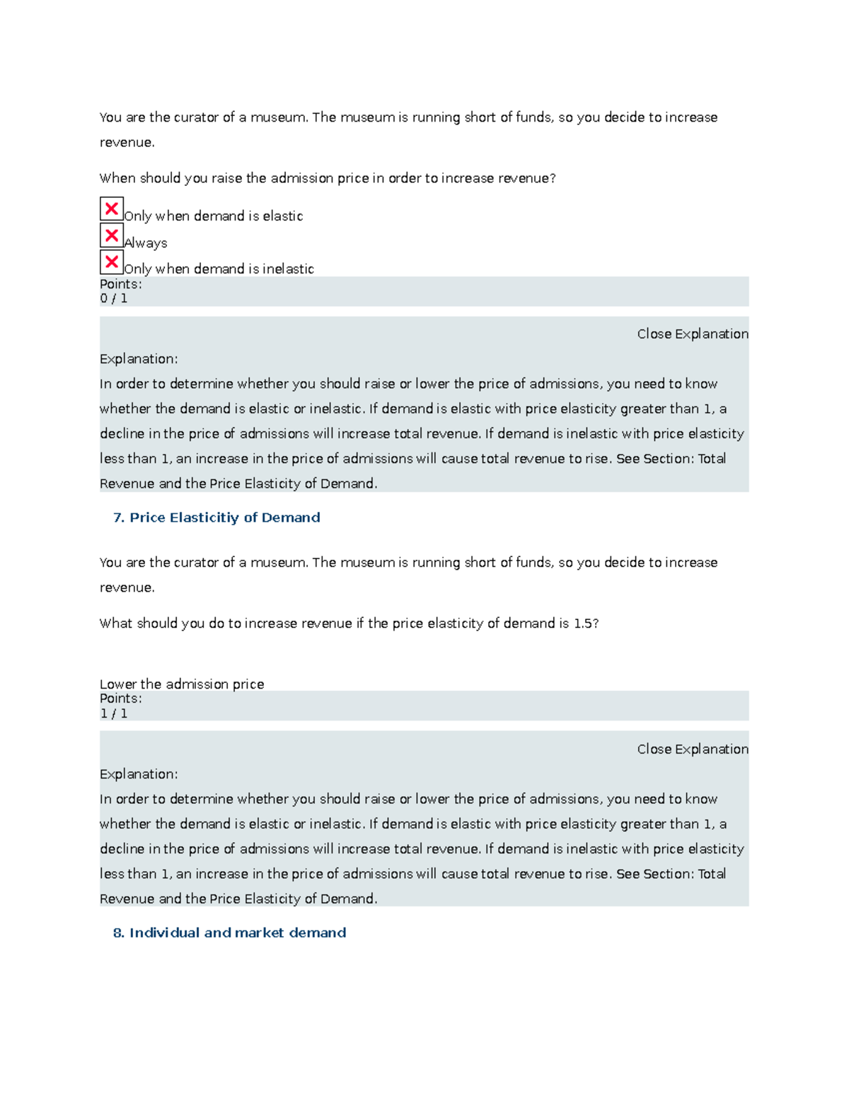 ECON Quiz-2: Understanding Elasticity, Demand & Supply Concepts - Studocu