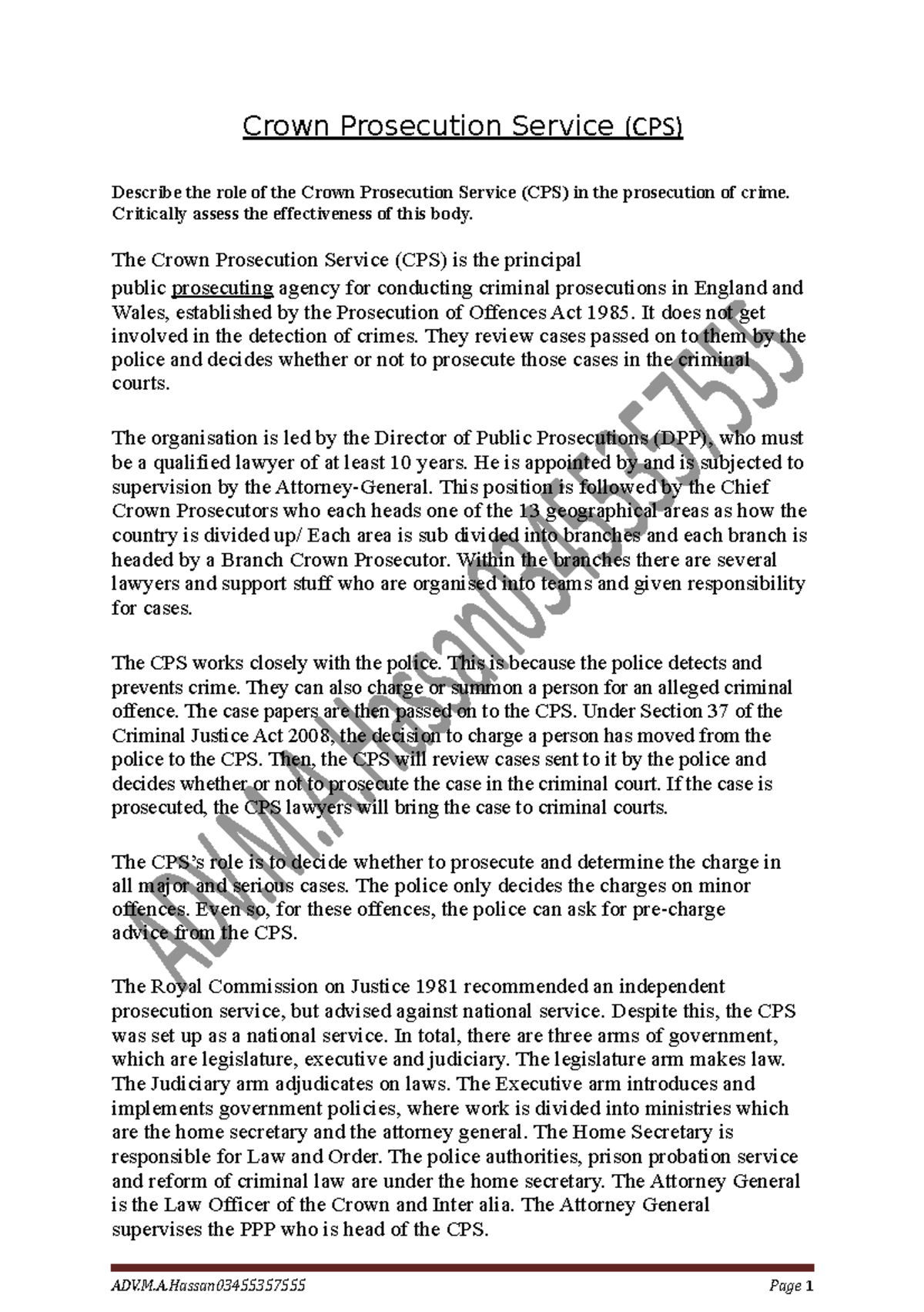 CPS AS level A - CPS LSM ELS topic - Crown Prosecution Service (CPS ...