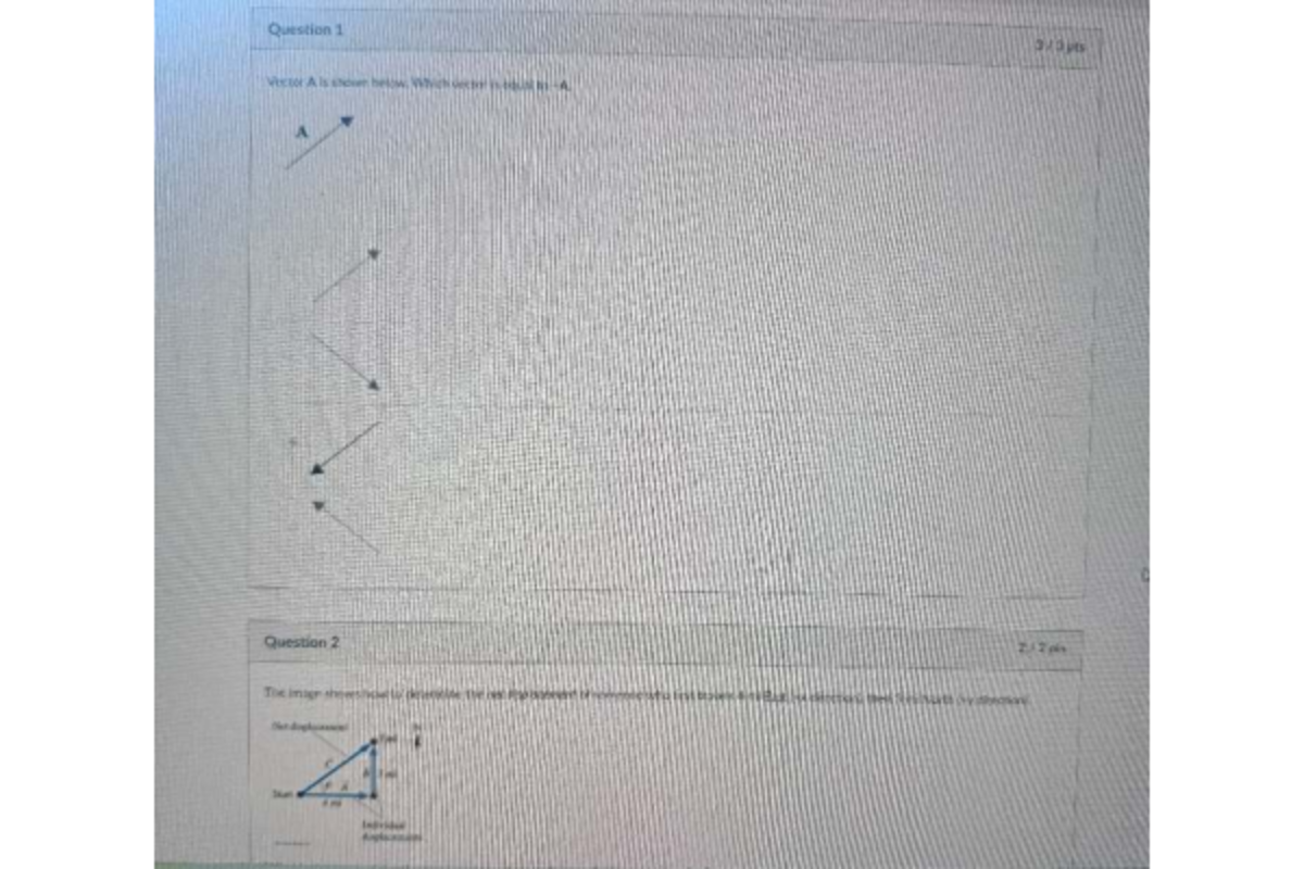 Vector Pre Lab Quiz: Understanding Net Displacement and Vectors - Studocu