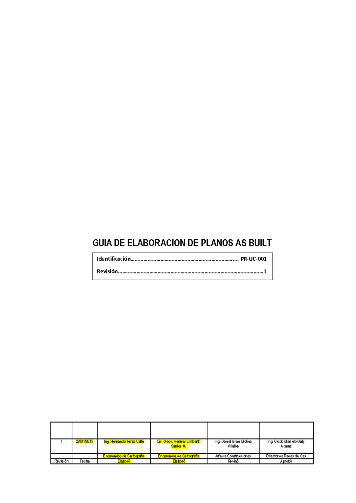 GUIA PARA LA Elaboracion DE Planos AS Built ver 1.0 - GUIA DE ...