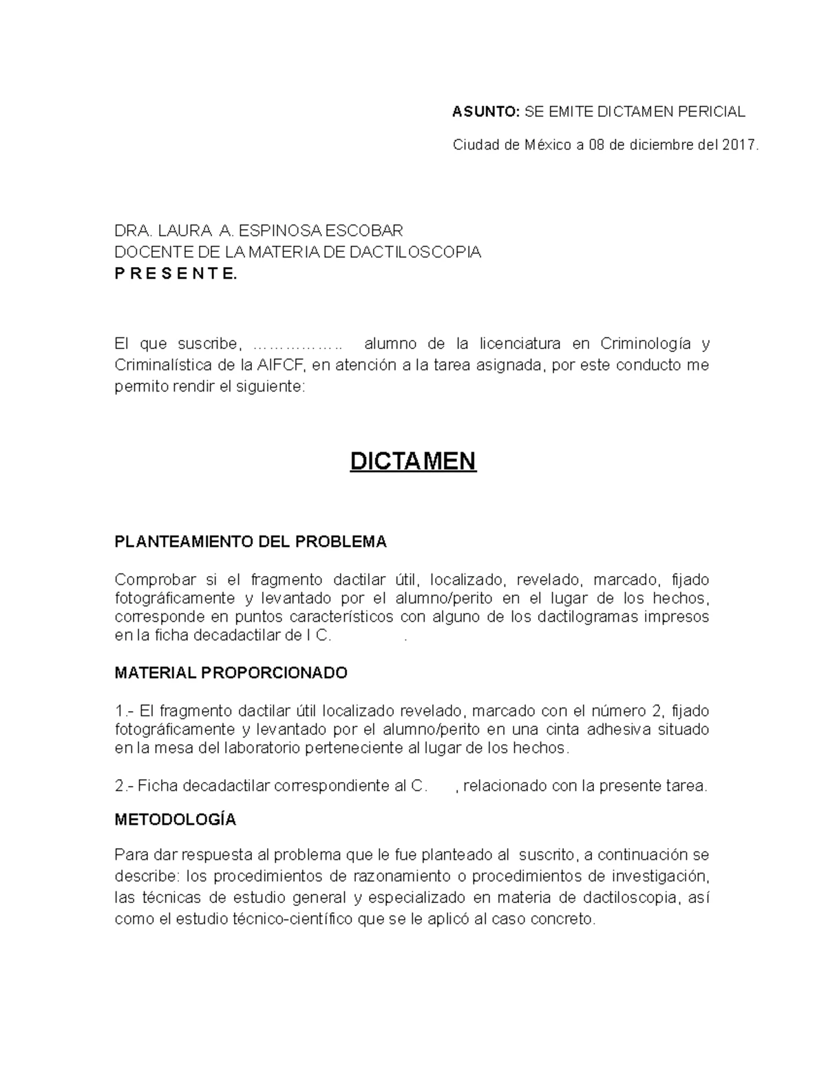 Apuntes Segundo Parcial Dactiloscopia - Tipos y Clasificación Dactilar ...