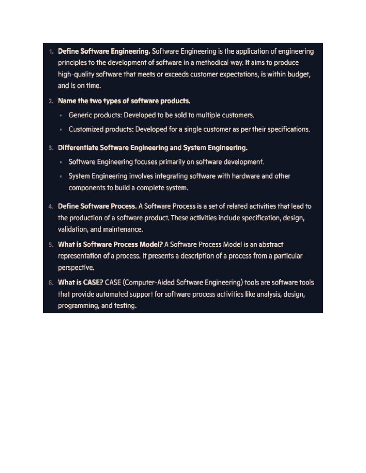 Software Engineering Unit-1 - 1. Define Software Engineering. Software Engineering is the - Studocu