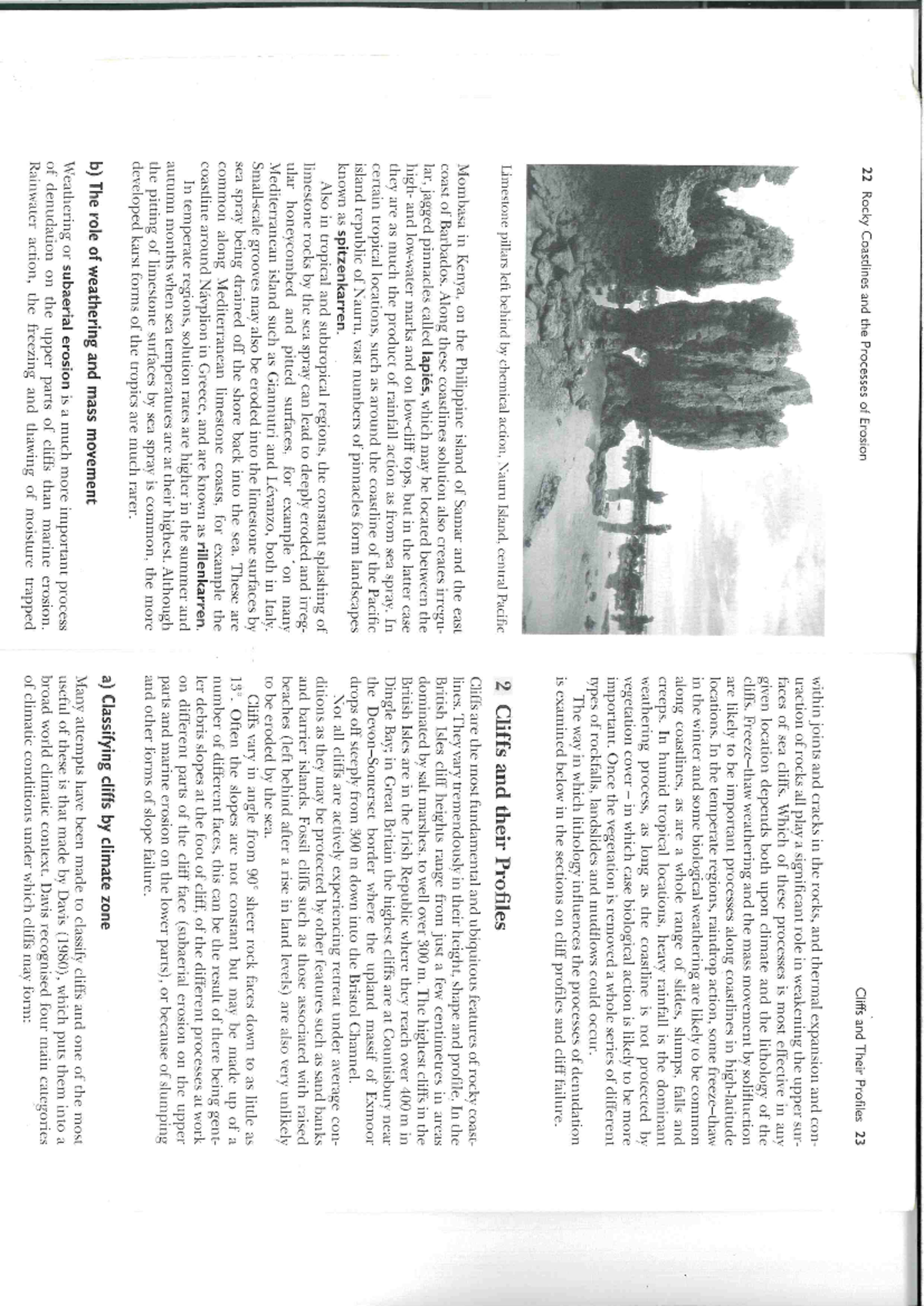 Factors Influencing Cliff Profiles in Coastal Erosion Processes - Studocu