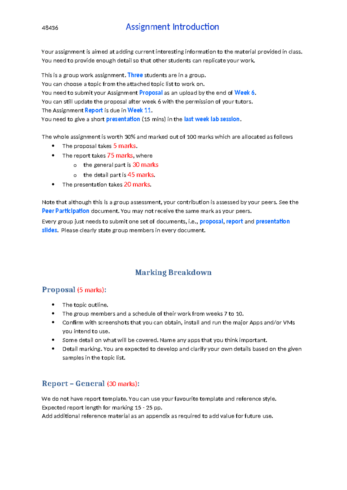 Assignment Introduction - You need to provide enough detail so that ...