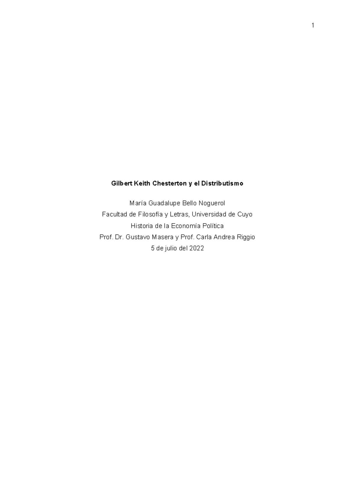 Gilbert Keith Chesterton y el Distributismo - Dr. Gustavo Masera y Prof ...