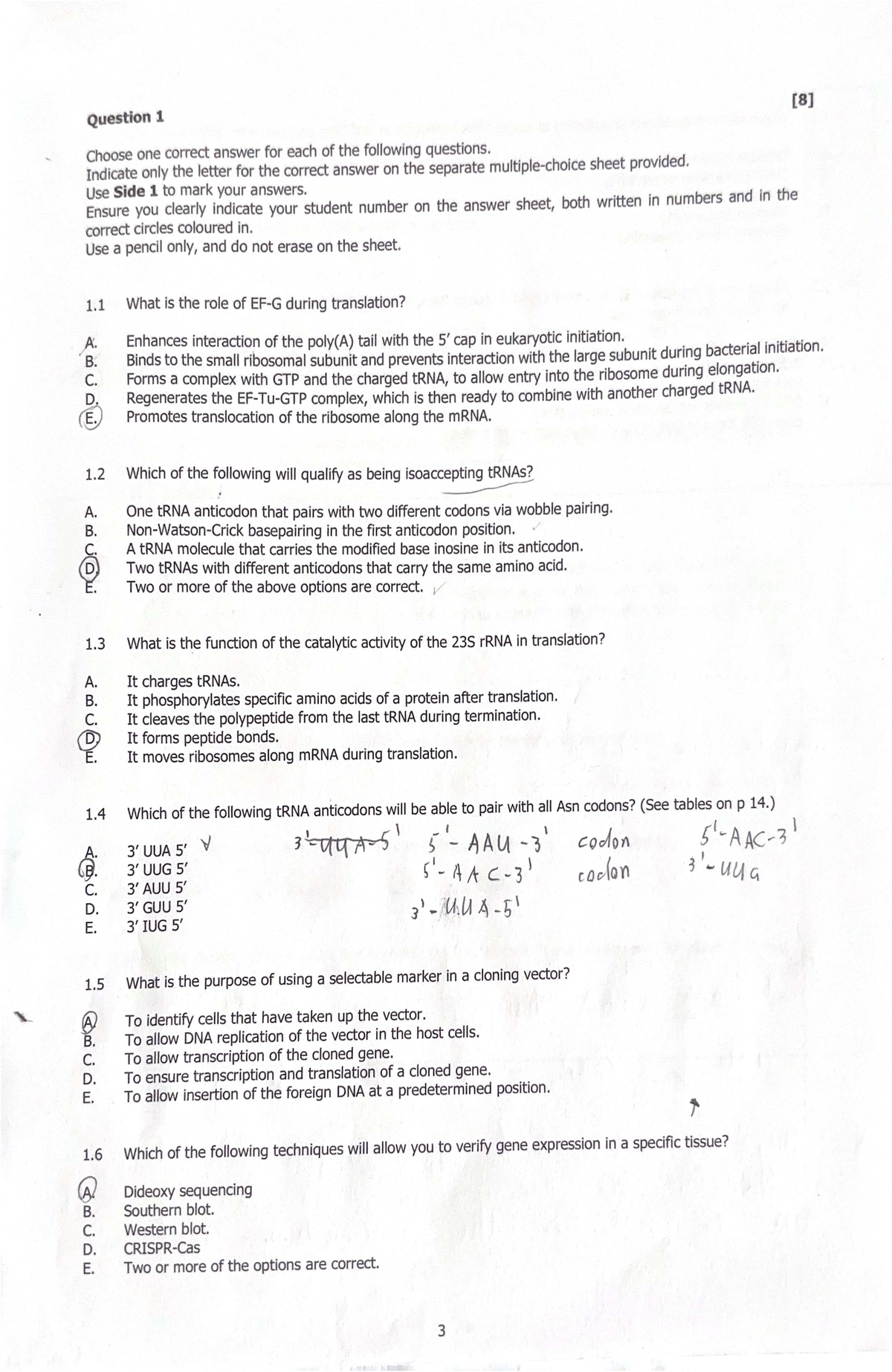 GTS Sem 2 2026 - Translation and Cloning Test Questions - Studocu