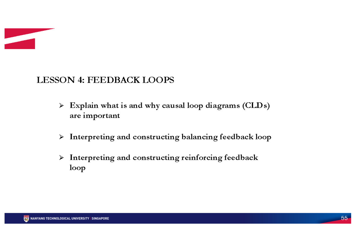 Lesson 4: Feedback Loops in DR5004 Design and Systems Thinking - Studocu