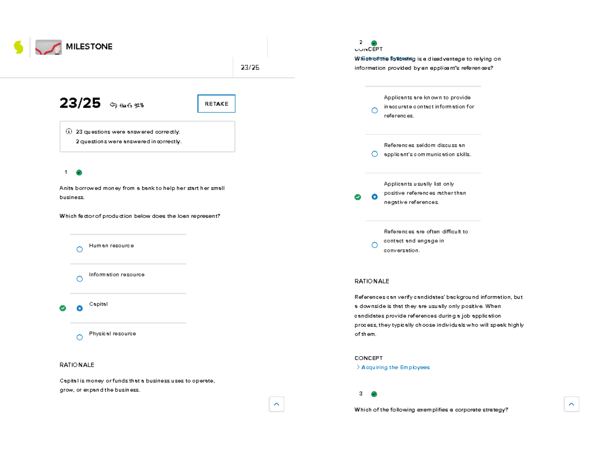 Intro to Business Milestone Final Exam Notes (Course Code: BUS101 ...