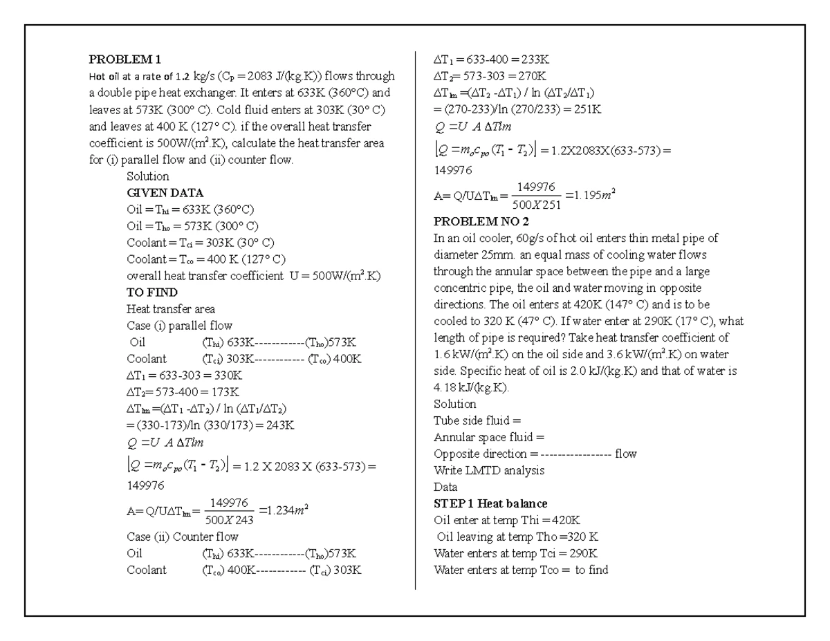 Heat transfer operations unit 2 - UNIT II CONVECTION Concepts of heat ...