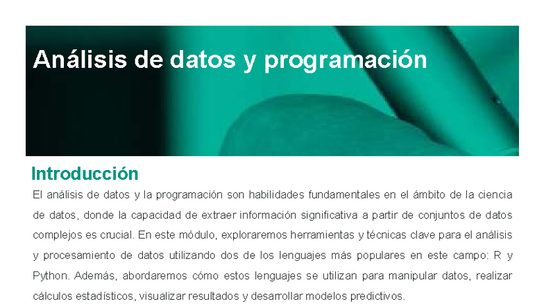 Análisis de Datos y Programación en R y Python - TP1 - Studocu