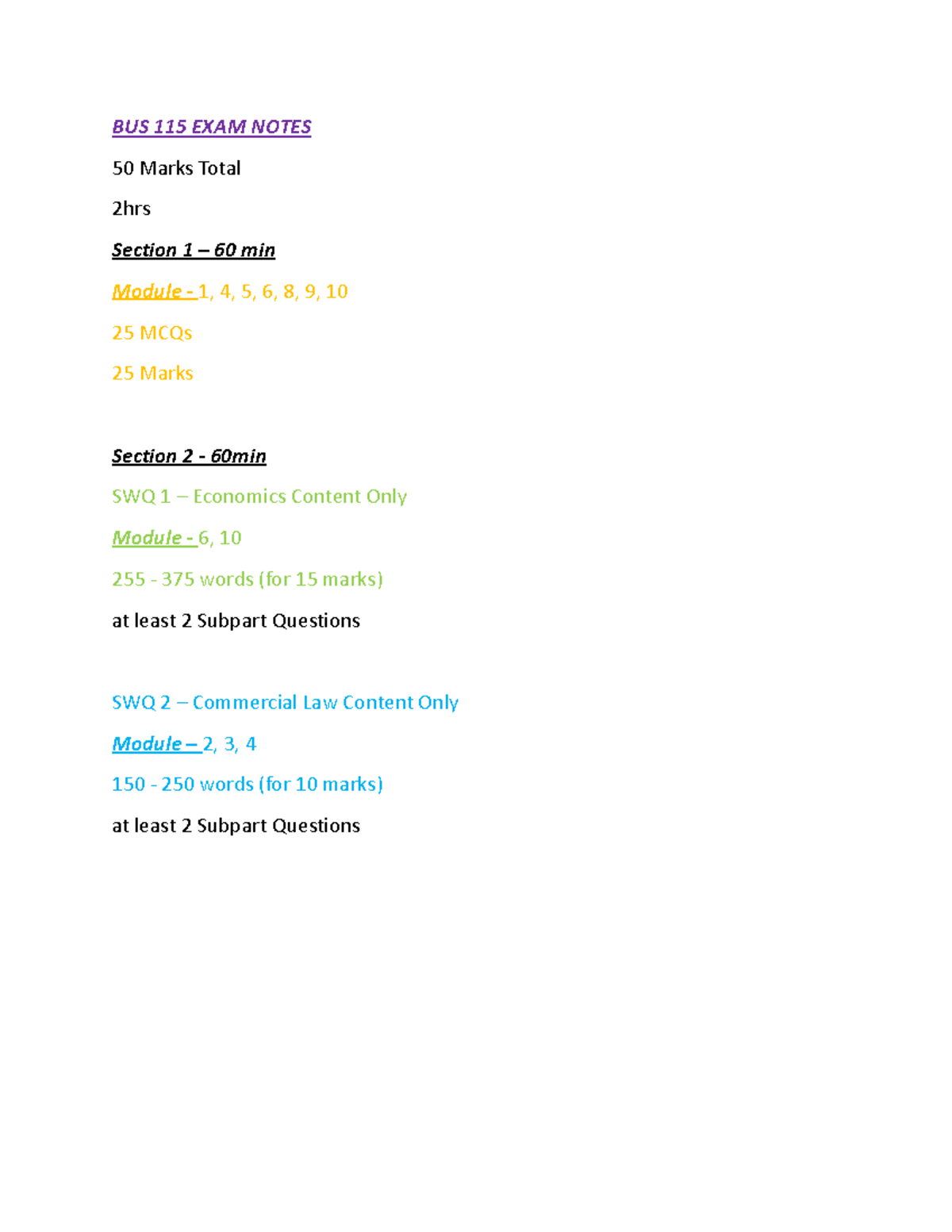 BUS 115 Final Exam Notes: Key Concepts in Macroeconomics - Studocu