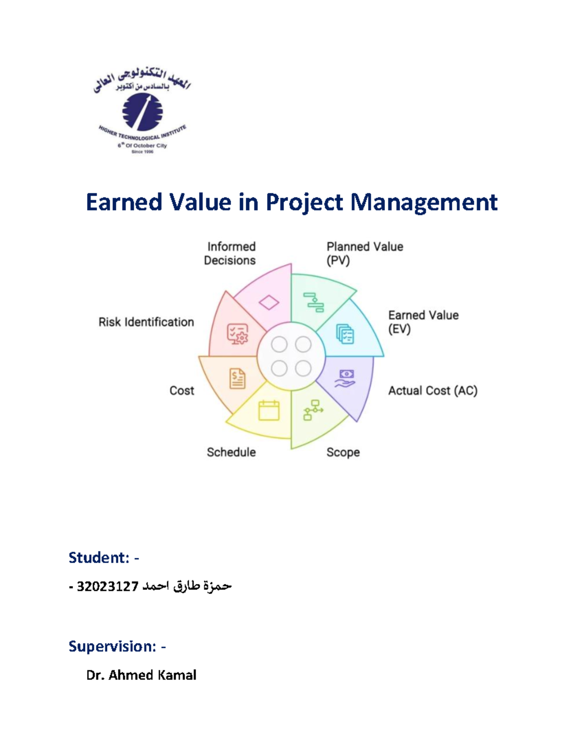 Earned Value Management In Project Management Report Studocu