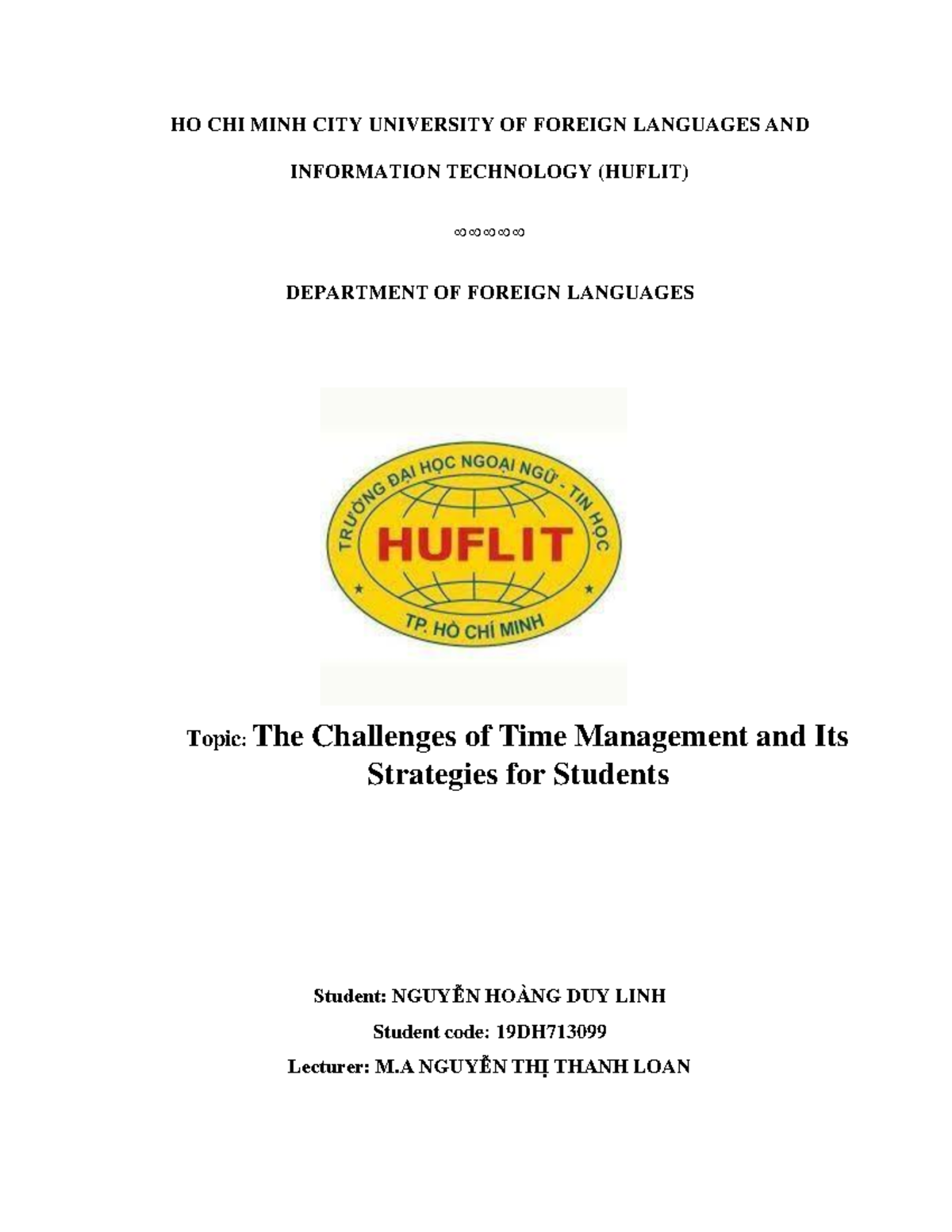 14 - Nguyễn Hoàng Duy Linh- Full Paper - HO CHI MINH CITY UNIVERSITY OF FOREIGN LANGUAGES AND ...