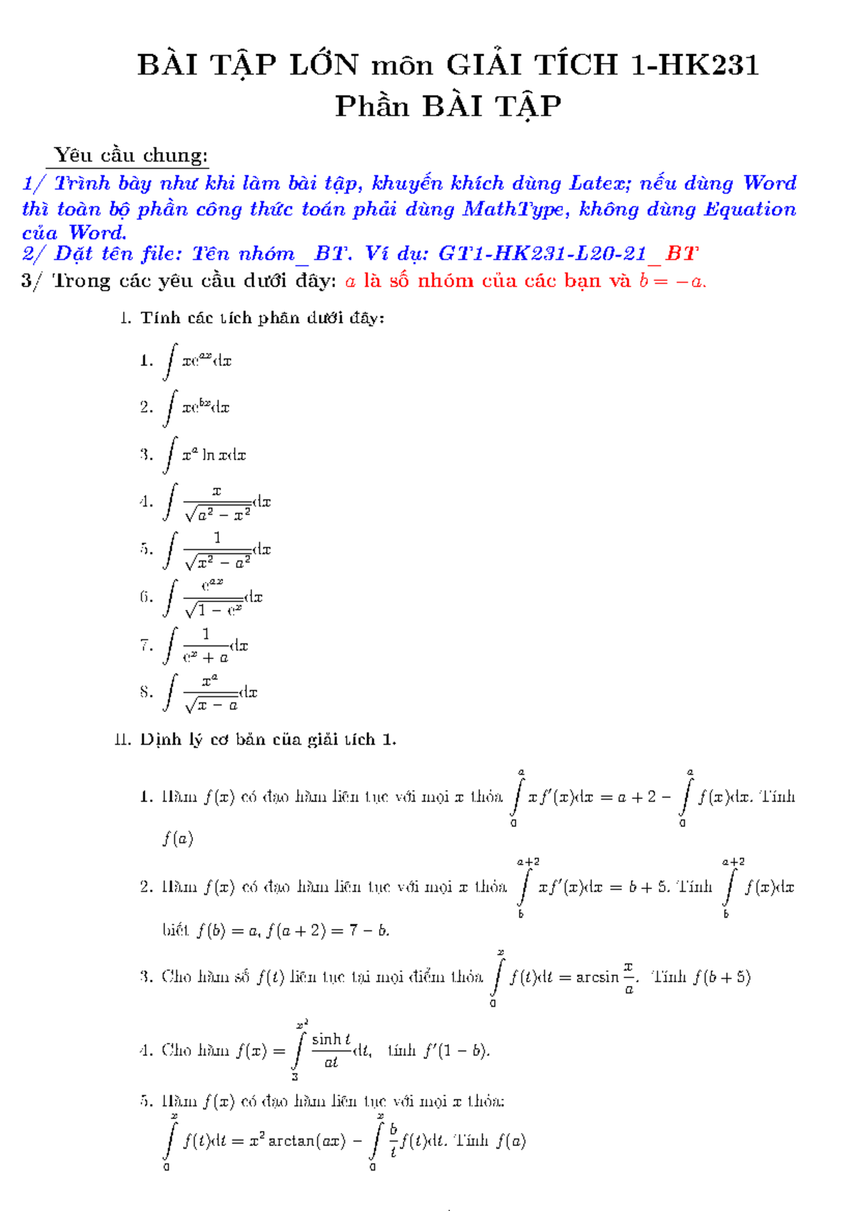 Gt1 btlhk 231 CQ - BTL GT1 - B I T P LÎN mæn GI I T CH 1-HK Ph¦n B I T P Y¶u c¦u chung: 1/ Tr¼nh ...