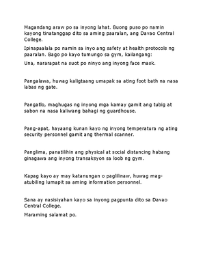 PAL Voice Over Sample Script for In-Flight & Jollibee Delivery - Studocu