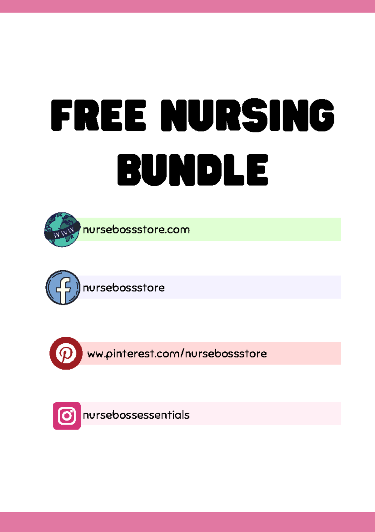 Nursing Study Guide Bundle - 50 Pages of Essential Material - Studocu