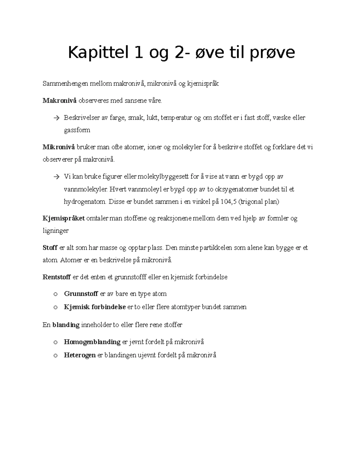 Kapittel 4: Entalpi, reaksjonsfart og kjemisk likevekt - Notater - Studocu