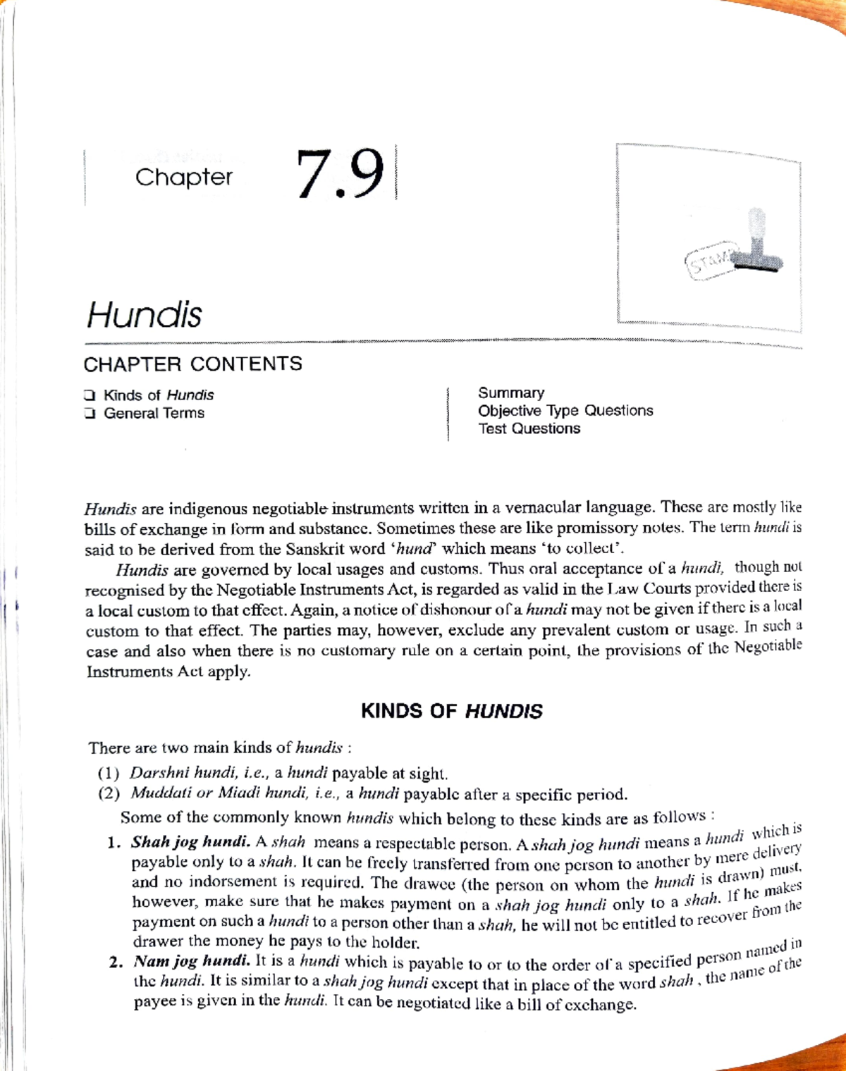 Banking Law Notes: Understanding Hundis and Their Types - Studocu